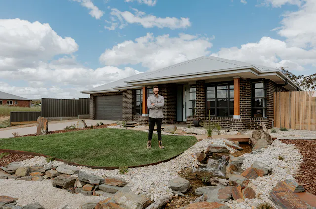 First Home Builder Creates a Backyard Worth Bragging About